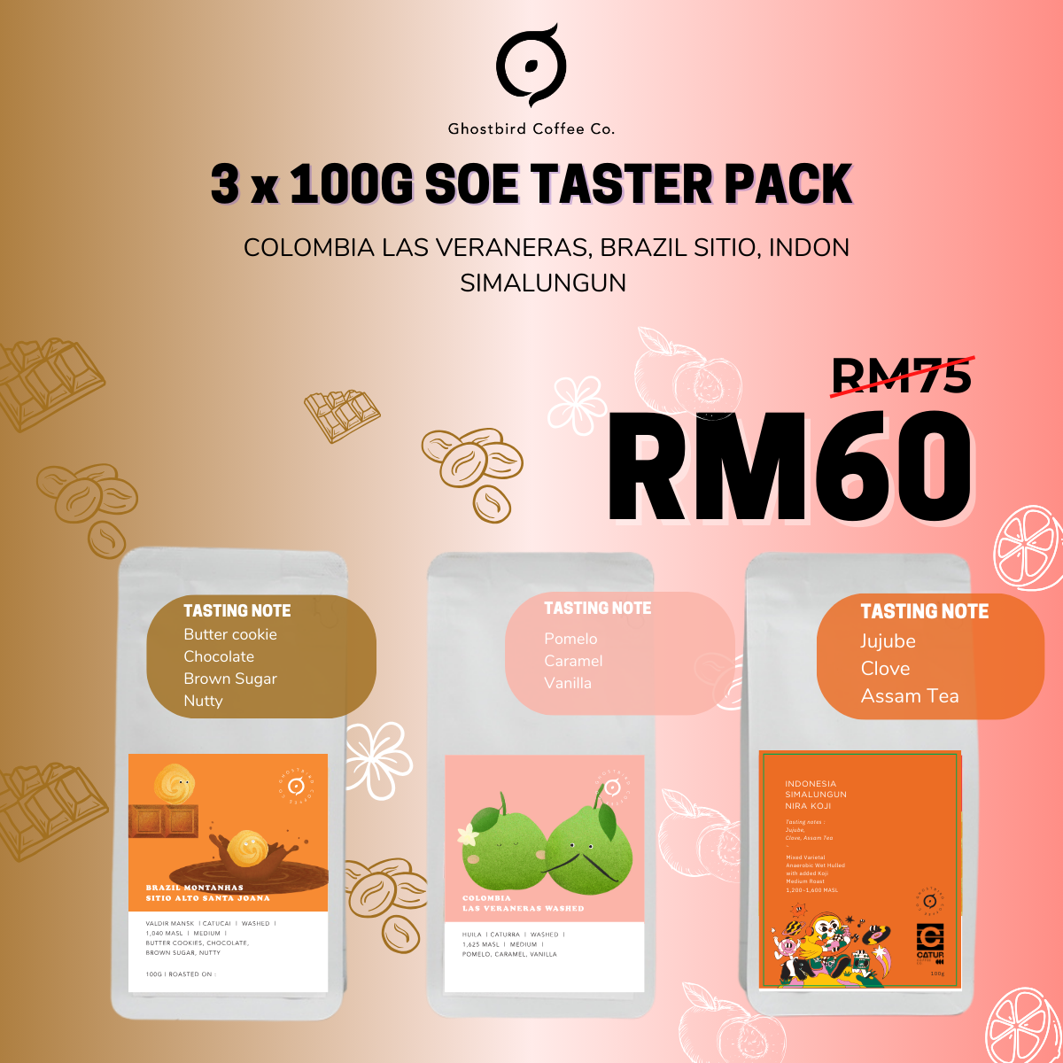 Ghostbird's Taster Pack | Ghostbird Coffee Co